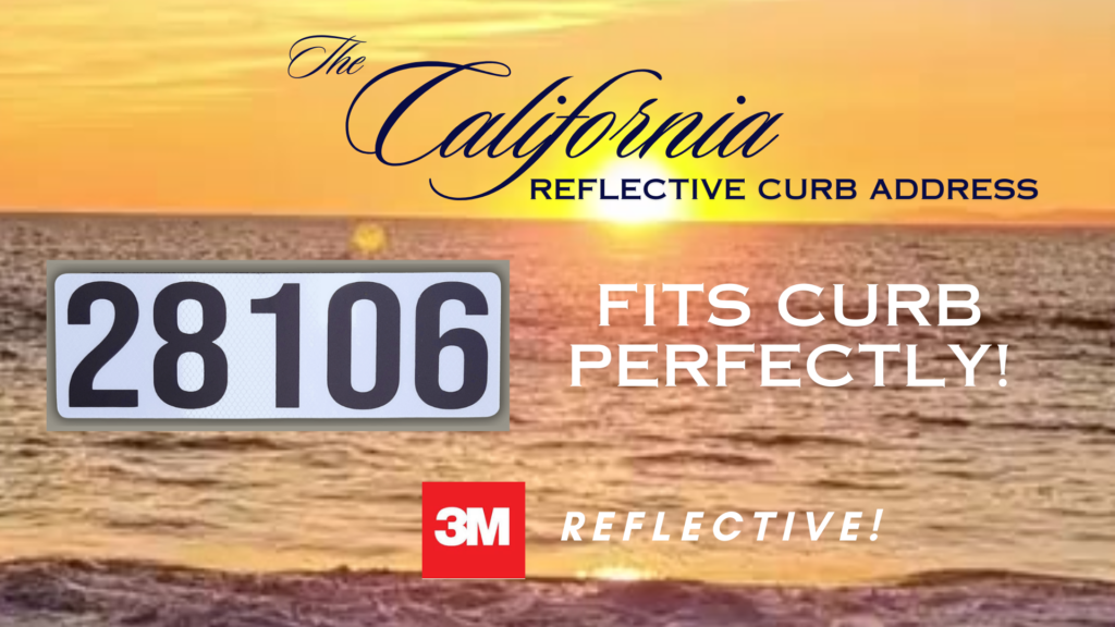 Address Appear Direct Members Area - Custom Made 3M Reflective Curb ...